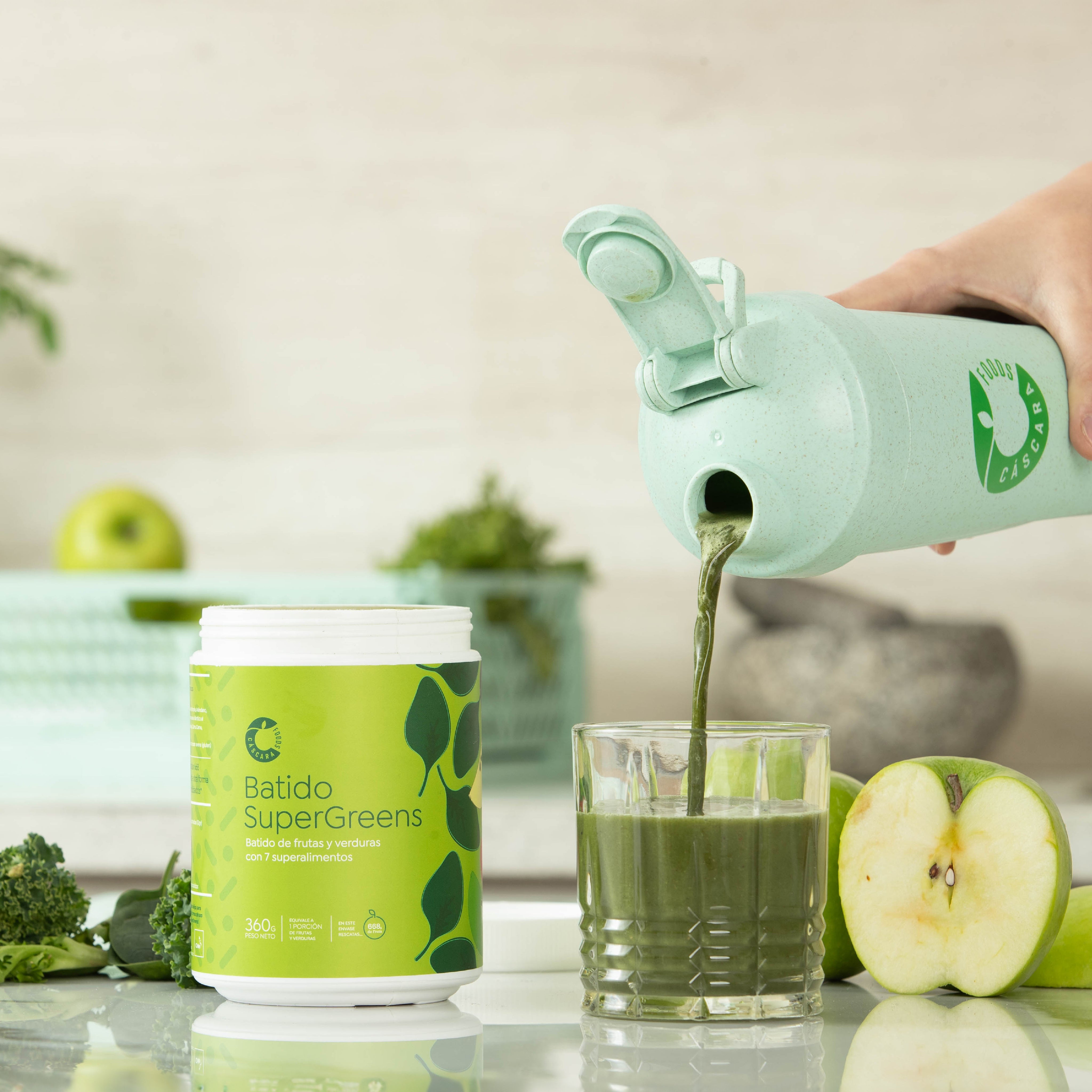 Pack Colágeno Antiox y Batido SuperGreens - Cáscara Foods – cascarafoods